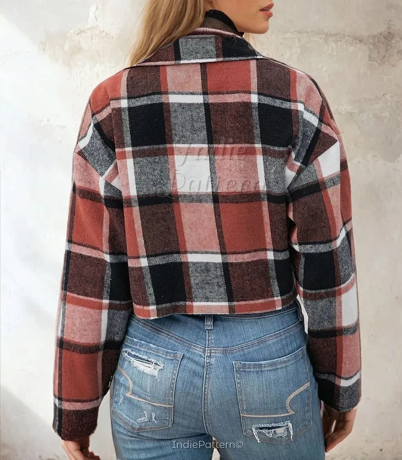 Jacket Pattern, XS-XXXL,Women Short Jacket Sewing Pattern, Women's Shi ...